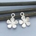 2 of 925 Sterling Silver Flower Charms 10mm. Matte Finished. :th2571 - Etsy