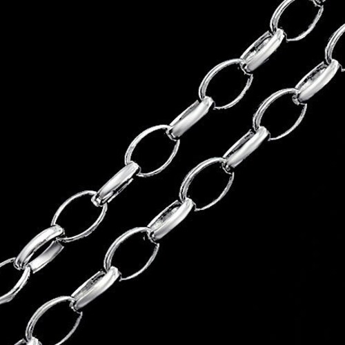 30 Inches of 925 Sterling Silver Chain 3x3.7 Mm. :th2127 - Etsy