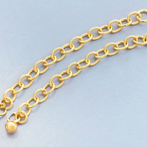 2 of 925 Sterling Silver Gold Vermeil Style Extension Chains - Etsy