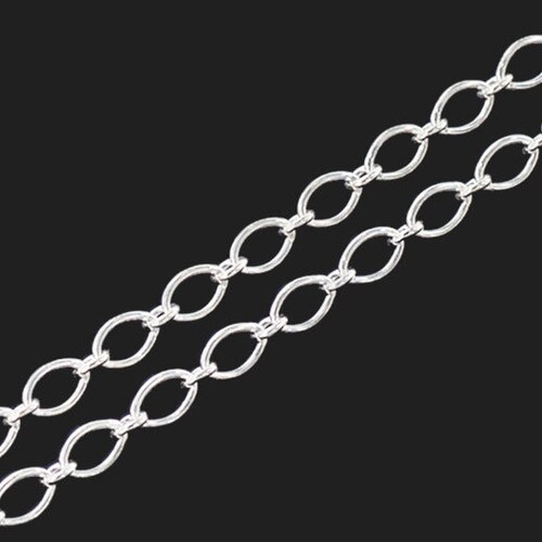 Sterling Silver Spiral Chain Swirl Chain 925 Silver Spiral | Etsy