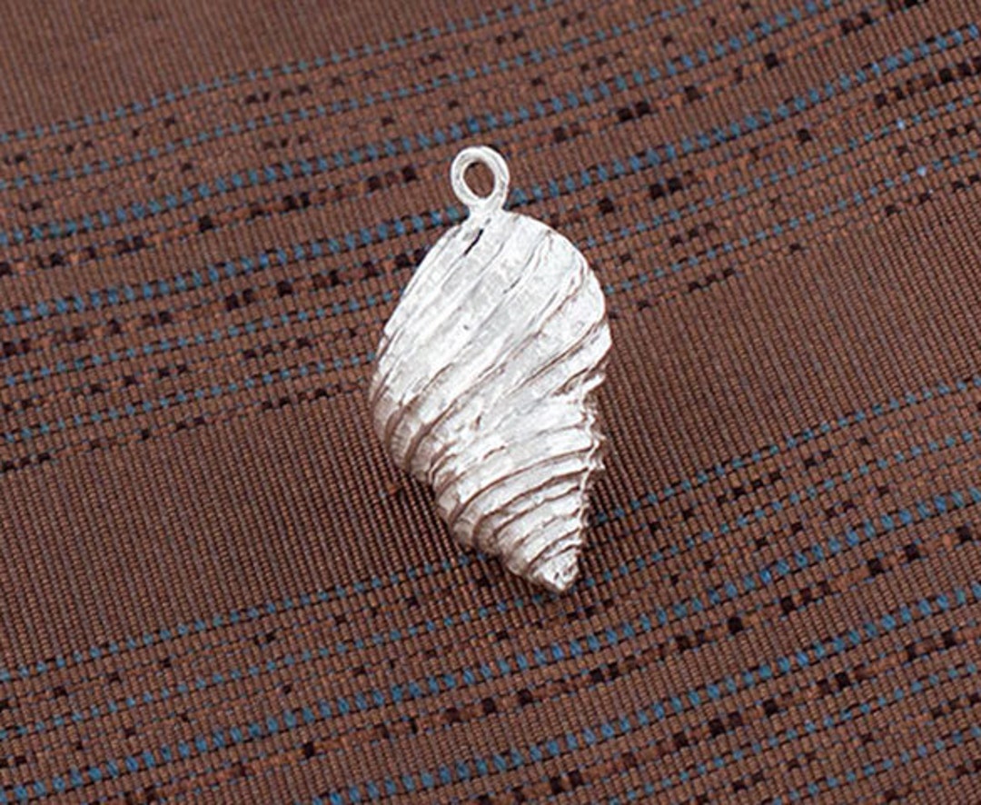 1 of 925 Sterling Silver Shell Pendant 11x17 Mm. :tm0160 - Etsy