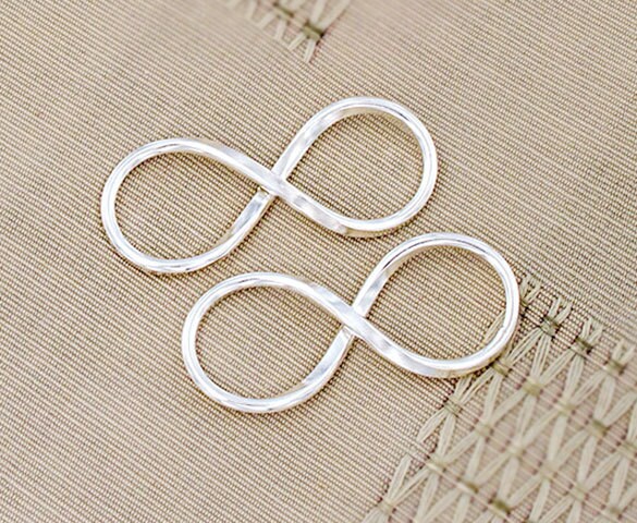 2 of 925 Sterling Silver Infinity Links 12x30 Mm. :tk0126 - Etsy