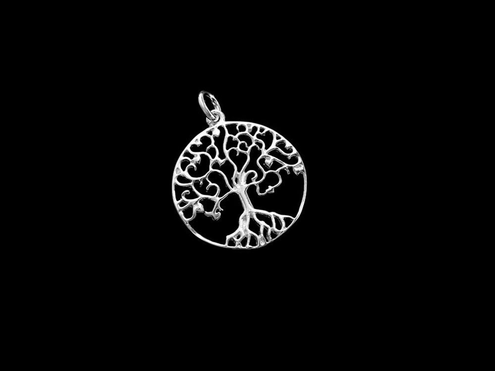 1 of 925 Sterling Silver Tree of Life Pendant 20 Mm. Polish Finished ...