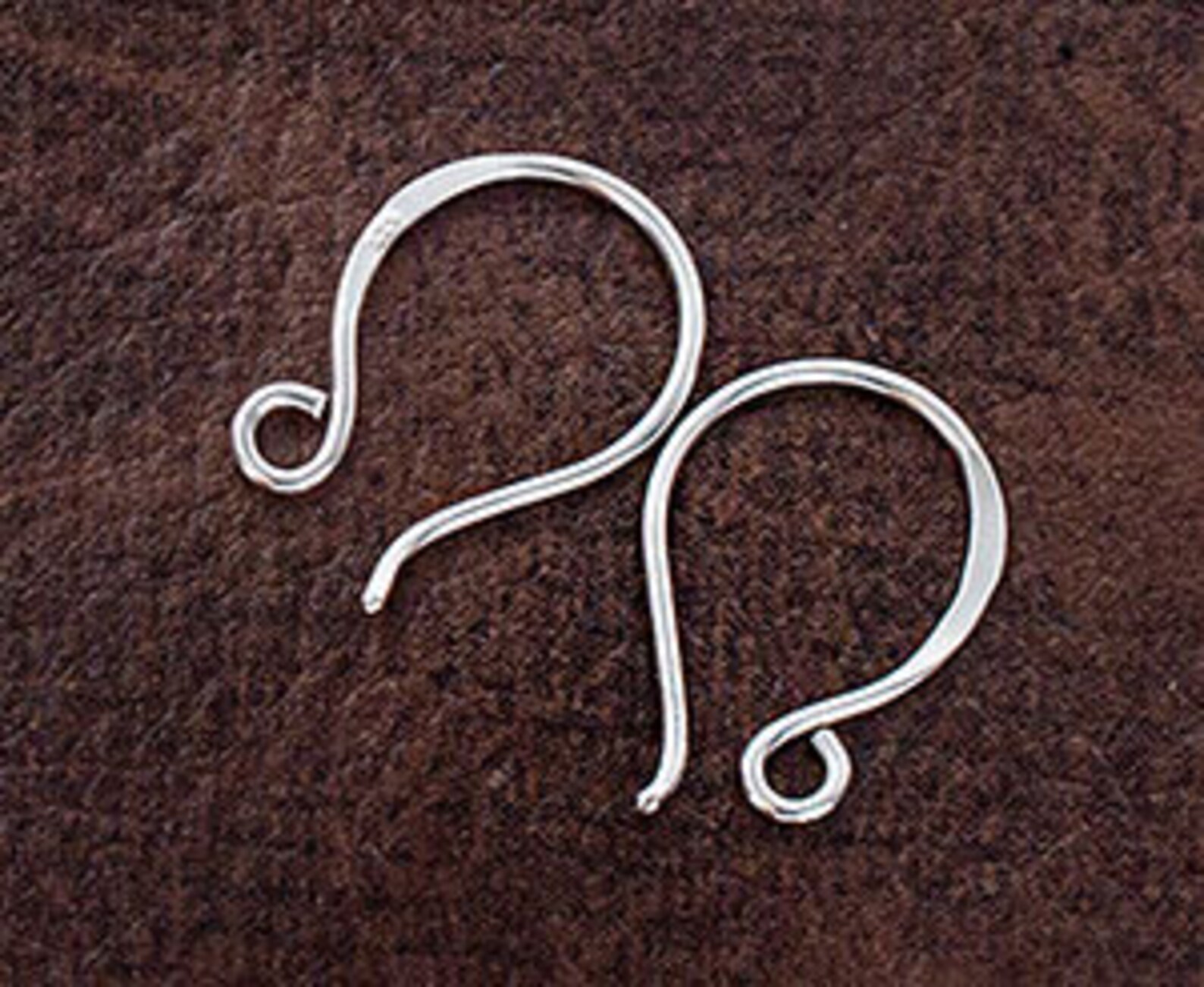 5 Pairs of 925 Sterling Silver Ear Wires 12x17 Mm. 20 AWG - Etsy