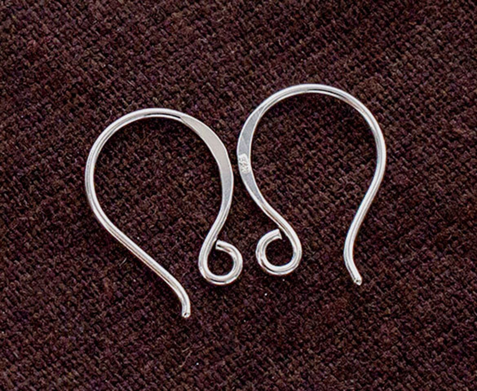 5 Pairs of 925 Sterling Silver Ear Wires 12x17 Mm. 20 AWG - Etsy