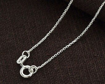 Fine silver chain | Etsy