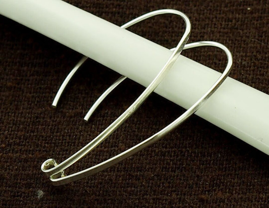 5 Pairs of 925 Sterling Silver Ear Wires 15x33 Mm. :tk0008 - Etsy