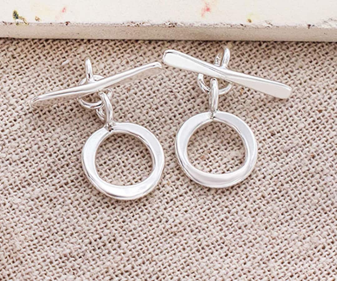 4 of Karen Hill Tribe Silver Toggles 11.8 Mm. :ka4446 - Etsy