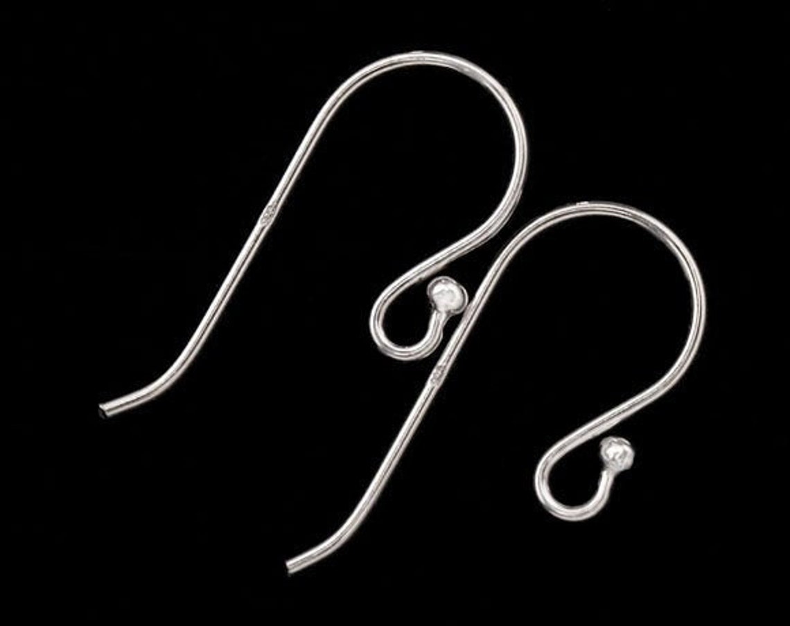 5 Pairs of 925 Sterling Silver Ear Wires 10x23 Mm. 20 AWG. - Etsy