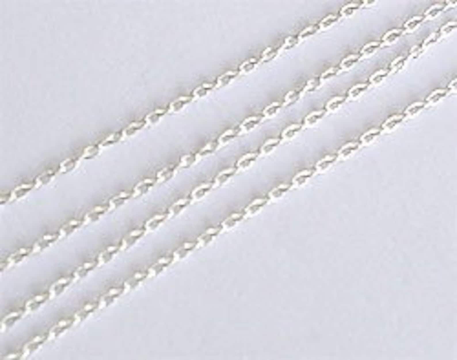 50 Inches of 925 Sterling Silver Chain 1x1.5 Mm. :th0300 - Etsy