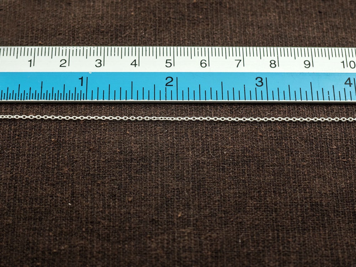 50 Inches of 925 Sterling Silver Chain 1x1.5 Mm. :th0300 - Etsy