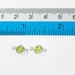 2 of Natural Round Peridot & Sterling Silver Bezeled Connectors, Links ...