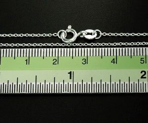 16 Inches of 925 Sterling Silver Fine Cable Chain Necklace | Etsy