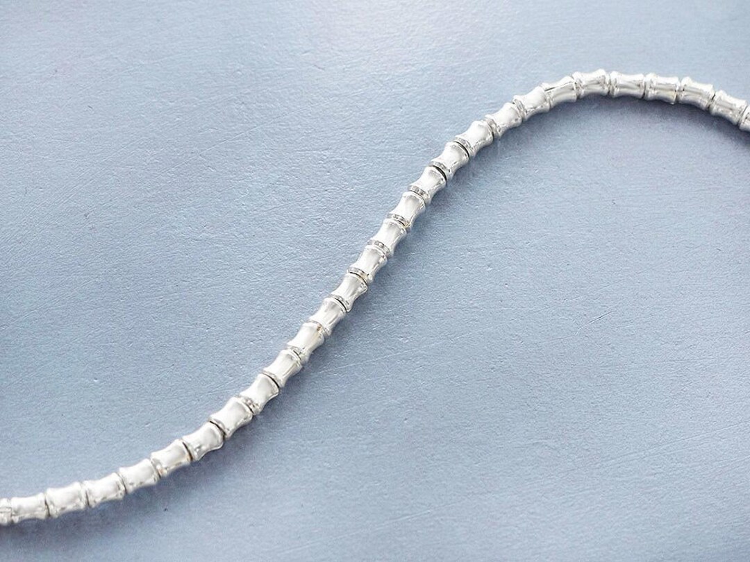 60 of Karen Hill Tribe Silver Hourglass Beads 2.5x3.5 Mm. 9":ka4036 - Etsy