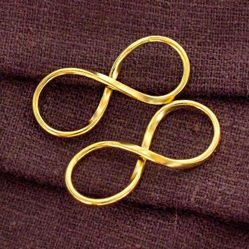 4 of 925 Sterling Silver Infinity Links Connectors 14x24 Mm. - Etsy