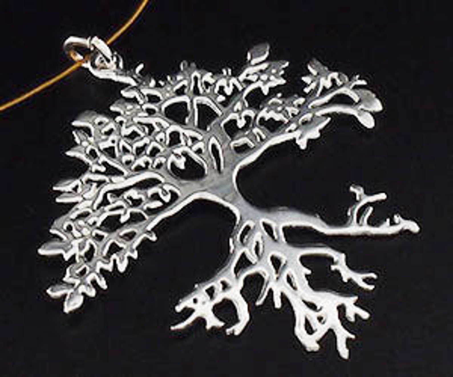 1 of 925 Sterling Silver Tree of Life Pendant 36x38 Mm.polish Finished ...