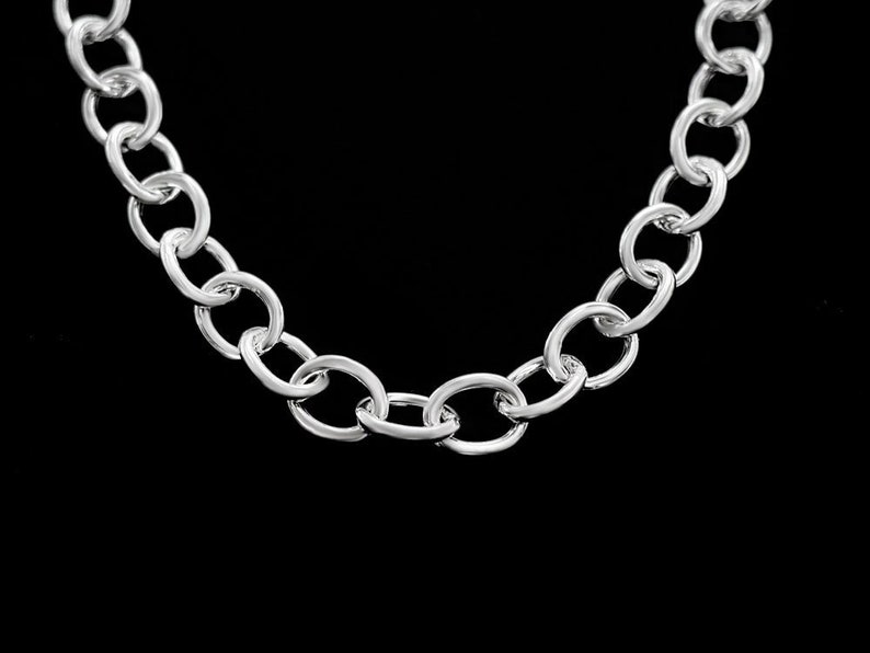 12 Inches of 925 Sterling Silver Chain 5x7 Mm. :th0396 - Etsy