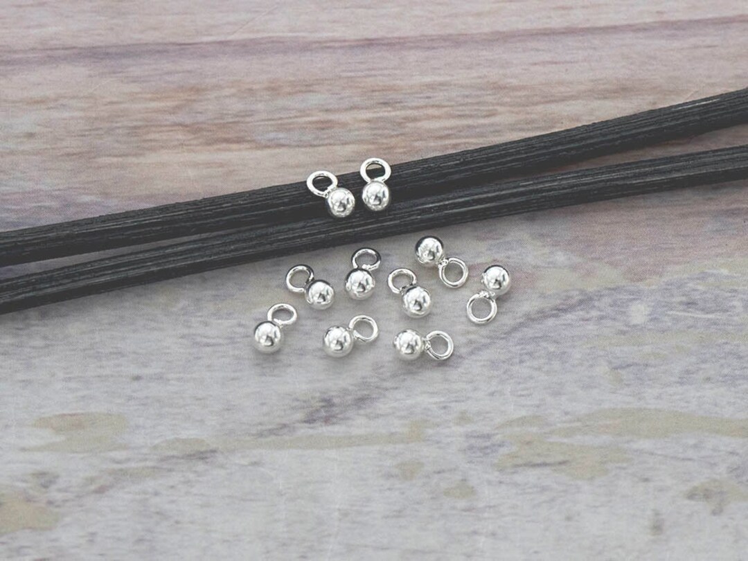 10 of 925 Sterling Silver Round Charms 3 Mm. Small Charms :th2498 - Etsy