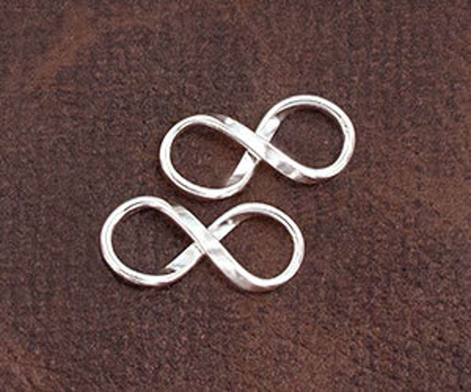 4 of 925 Sterling Silver Infinity Links 8x18mm. :tk0161 | Etsy