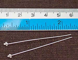 20 of 925 Sterling Silver Head Pins 50 Mm. 25 AWG :th1993 - Etsy