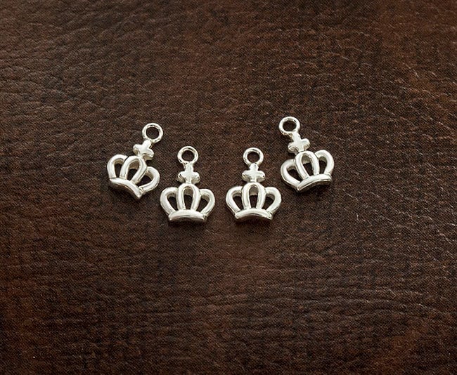 4 of 925 Sterling Silver Tiny Crown Charms 6x7 Mm. :th2698 - Etsy