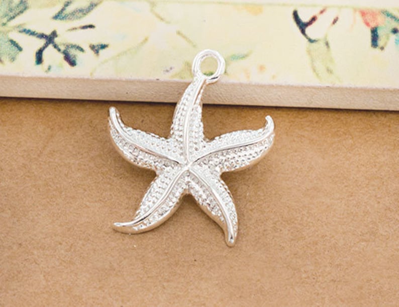 1 of 925 Sterling Silver Starfish Pendant 20mm. :th2607 - Etsy