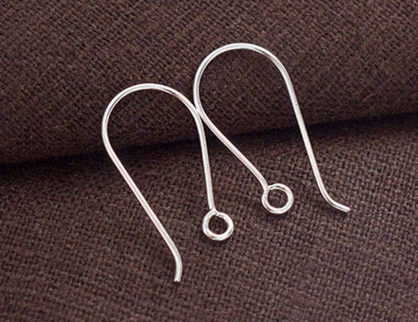 6 Pairs of 925 Sterling Silver Ear Wires 11x19 Mm. :th1430 - Etsy