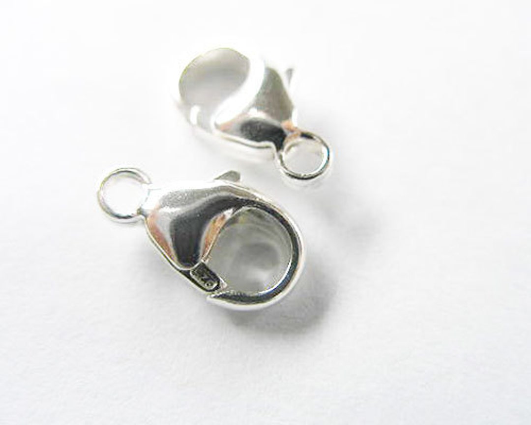 4 of 925 Sterling Silver Lobster Clasps 6x11 Mm. :th1478 - Etsy
