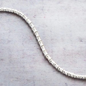 60 of Karen Hill Tribe Silver Hourglass Beads 2.5x3.5 Mm. 9":ka4036 - Etsy