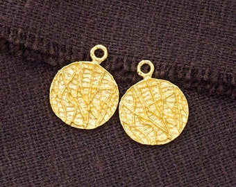 10/100 Pcs Sterling Silver Disc Charms Round Disc Charm 925 - Etsy