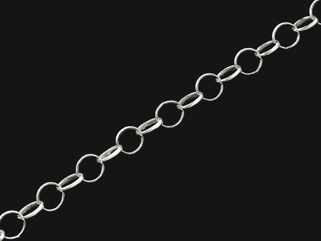 18 Inches of 925 Sterling Silver Circle Chain 4.3 Mm. :th1509 - Etsy