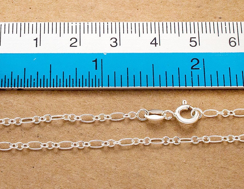 18 Inches of 925 Sterling Silver Oval Link Chain Necklace - Etsy