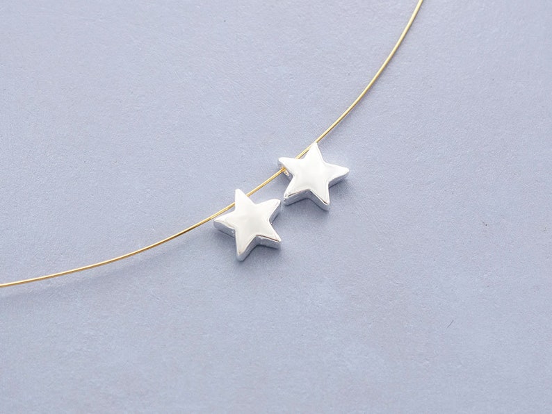 2 of 925 Sterling Silver Little Star Beads 7mm. :th1885 | Etsy