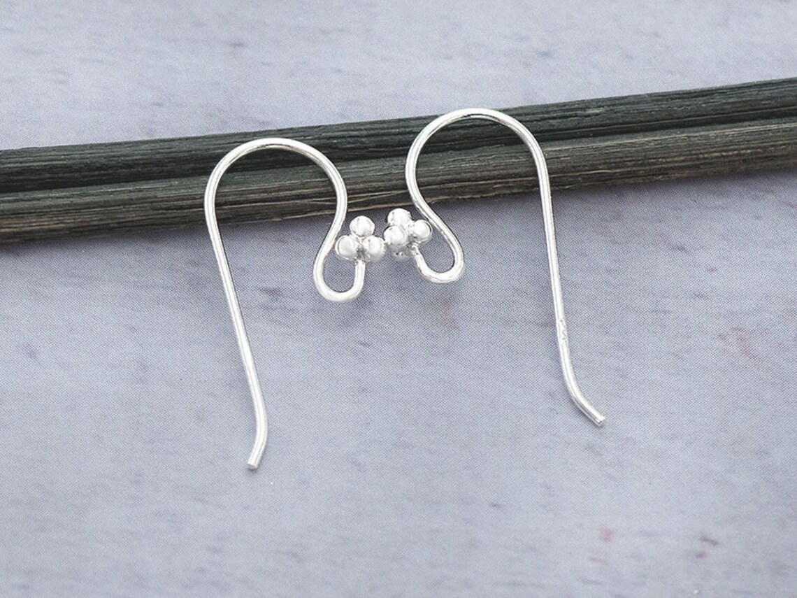 6 Pairs of 925 Sterling Silver Ear Wires 8x20 Mm. :th1427 - Etsy