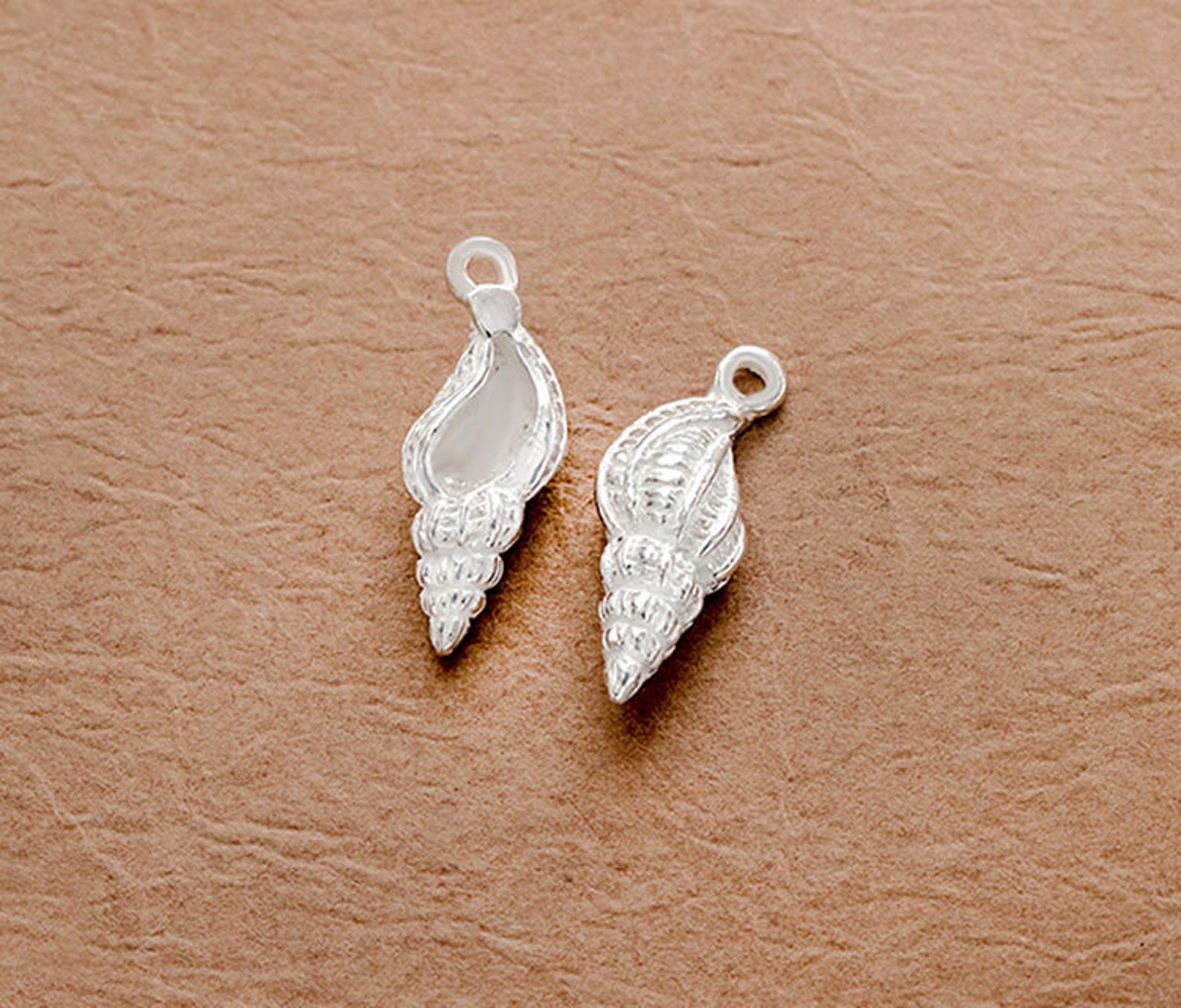 2 of 925 Sterling Silver Shell Charms 7x15 Mm. :th2718 - Etsy