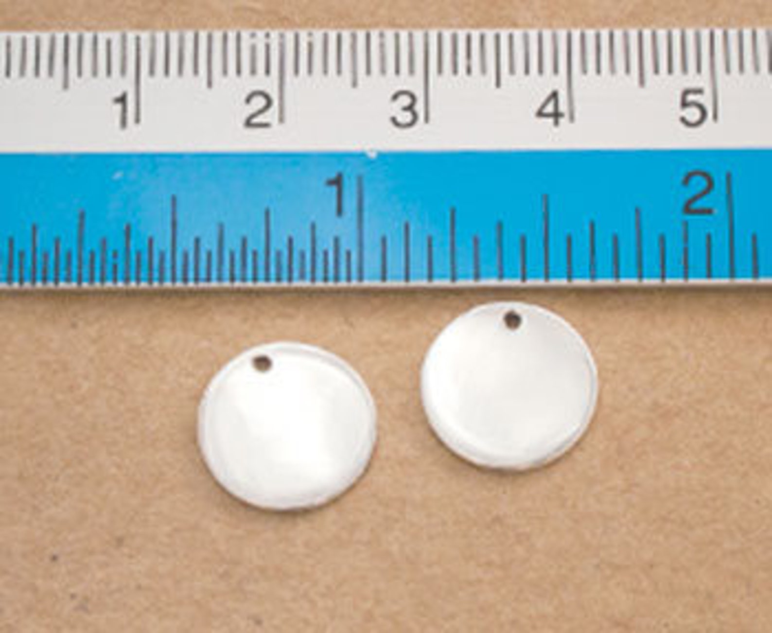 2 of 925 Sterling Silver Round Disc Tag Charms 12 Mm. :tk0205 - Etsy