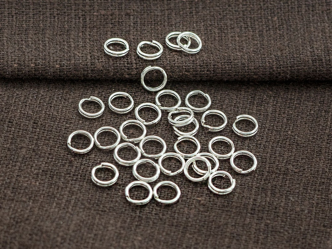30 of 925 Sterling Silver Split Rings 5 Mm. :th2082 - Etsy