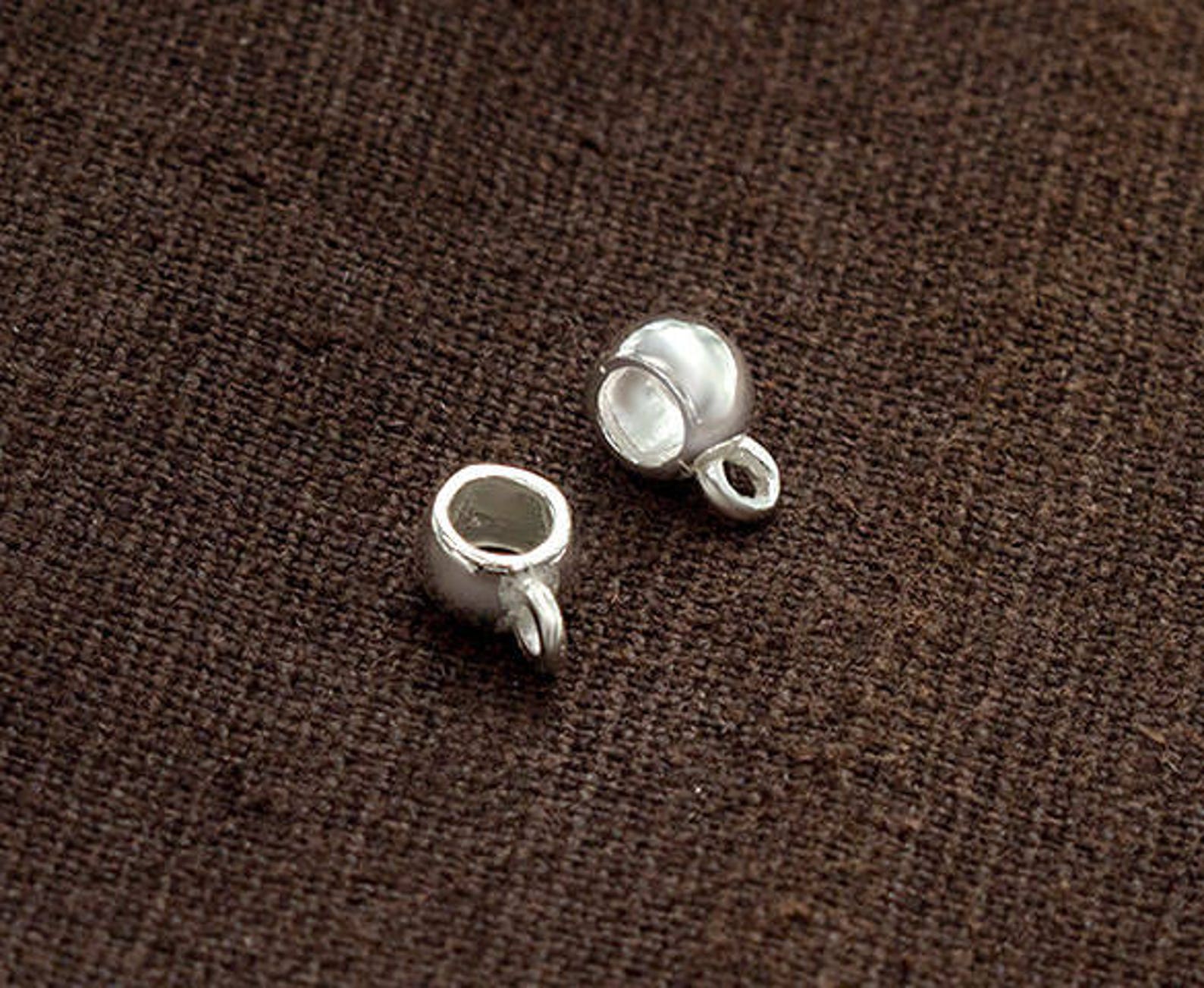 4 of 925 Sterling Silve Tube Hanger Bails With 3.5mm - Etsy
