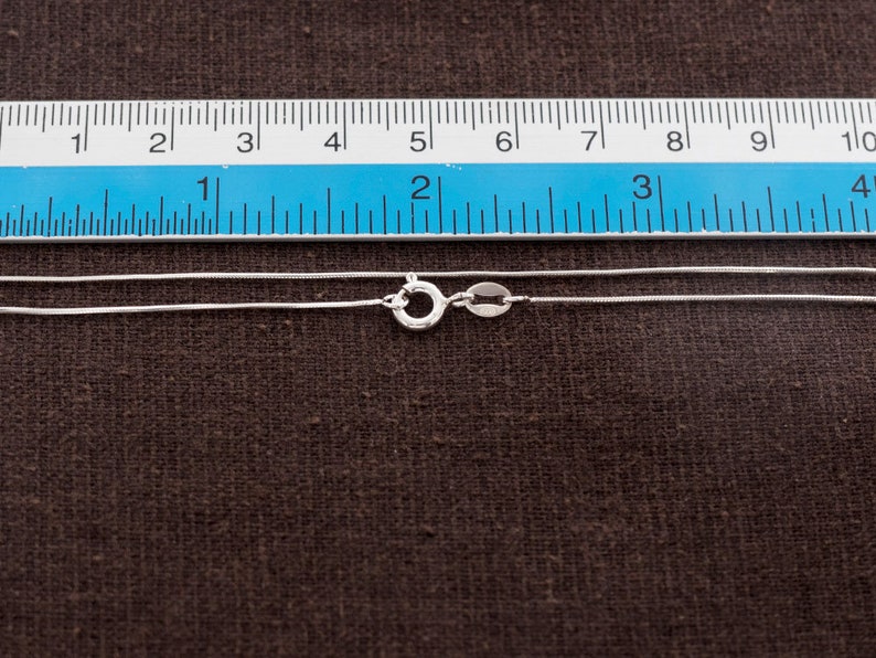 18 Inches of 925 Sterling Silver Round Snake Chain Necklace - Etsy