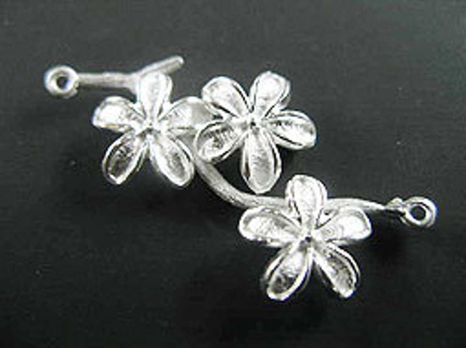 1 of 925 Sterling Silver Flower Branch Link Connector | Etsy