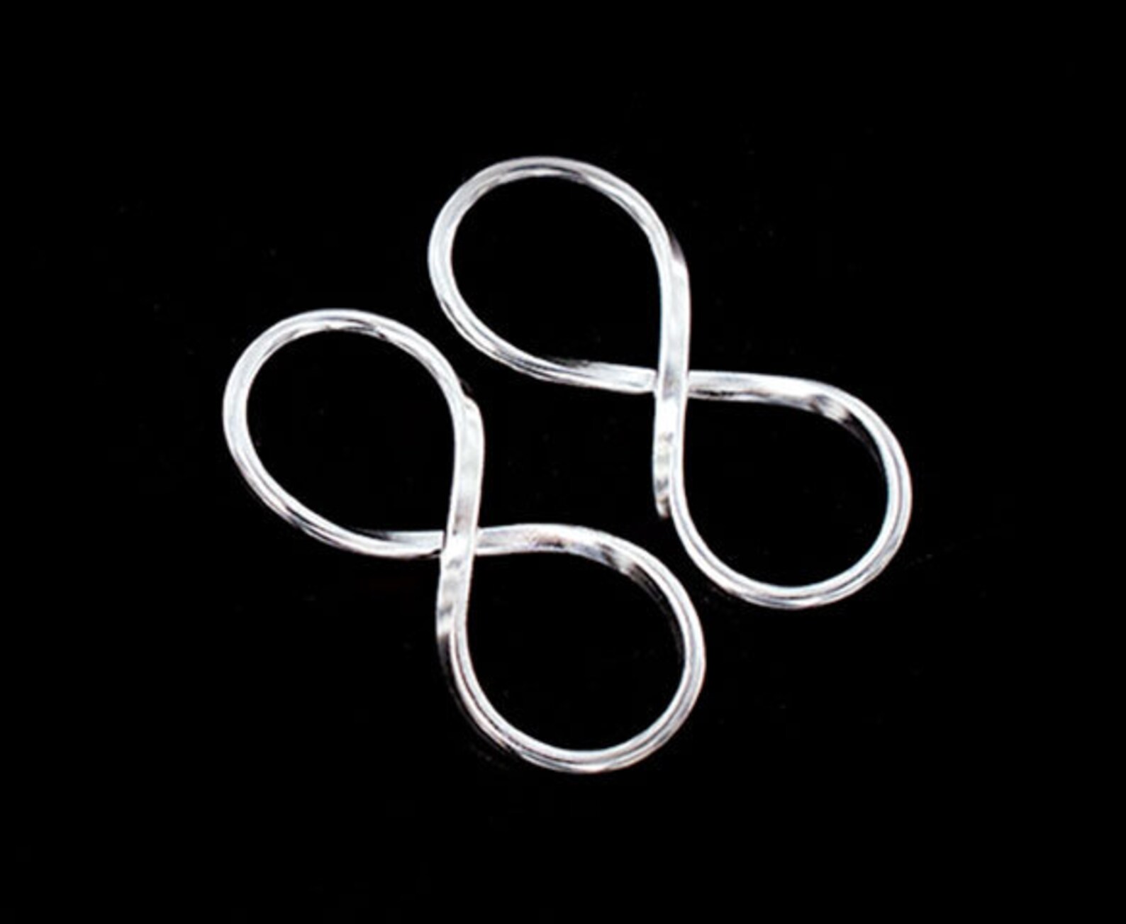 2 of 925 Sterling Silver Infinity Links 12x30 Mm. :tk0126 - Etsy