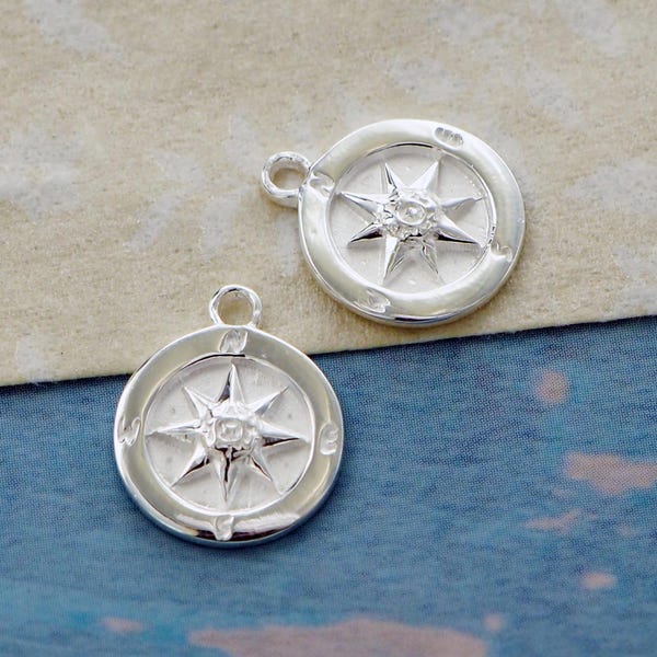 Compass Charms - Etsy