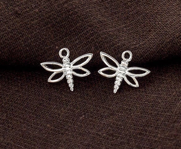2 of 925 Sterling Silver Dragonfly Charms 13x15 mm. :tm0188 | Etsy