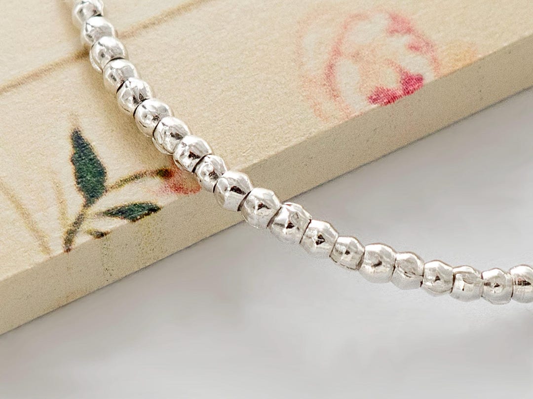 100 of Karen Hill Tribe Silver Plain Rondelle Beads 2.4x1.8mm. , 7 ...