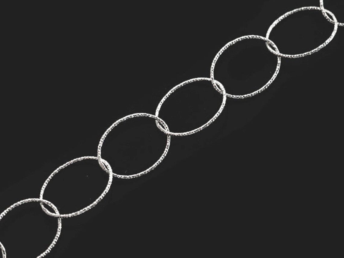 12 Inches of 925 Sterling Silver Chain 12x16 Mm. :th1104 | Etsy