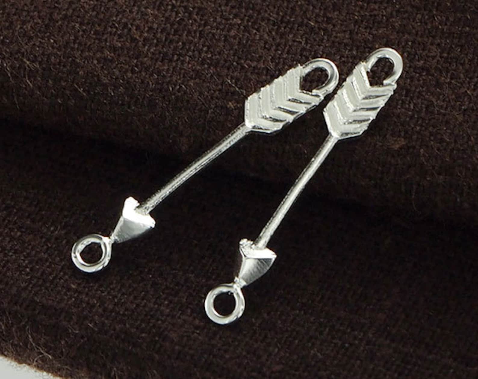 2 of 925 Sterling Silver Filigree Arrow Connectorslinks | Etsy