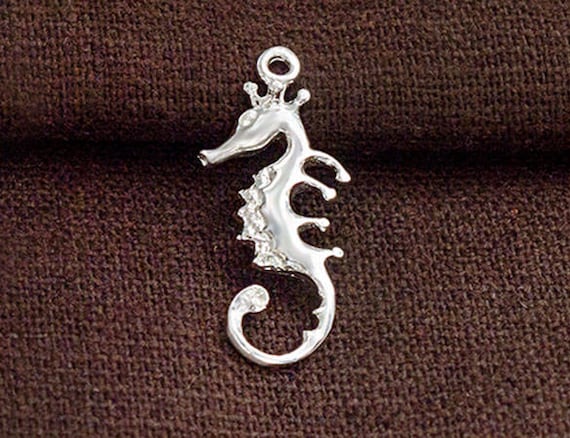 1 of 925 Sterling Silver Seahorse Pendant 11x21mm. :tm0177 | Etsy
