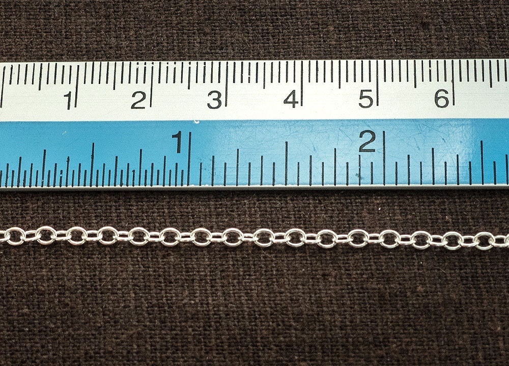 40 Inches of 925 Sterling Silver Chain 2x3 Mm. :th0897 - Etsy