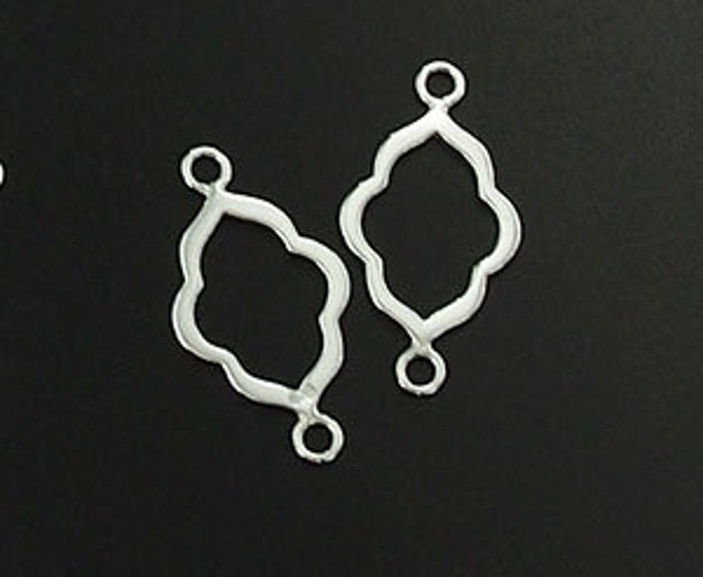 4 of 925 Sterling Silver Moroccan Style Drop Links Connectors - Etsy