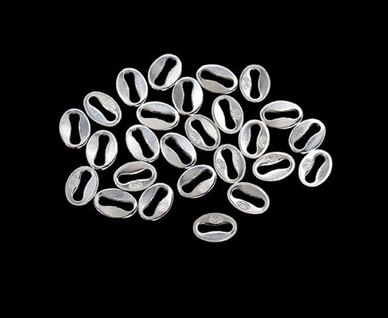 30 of 925 Sterling Silver 925 Stamped Tags, Oval Tags. 5.5x4 Mm ...